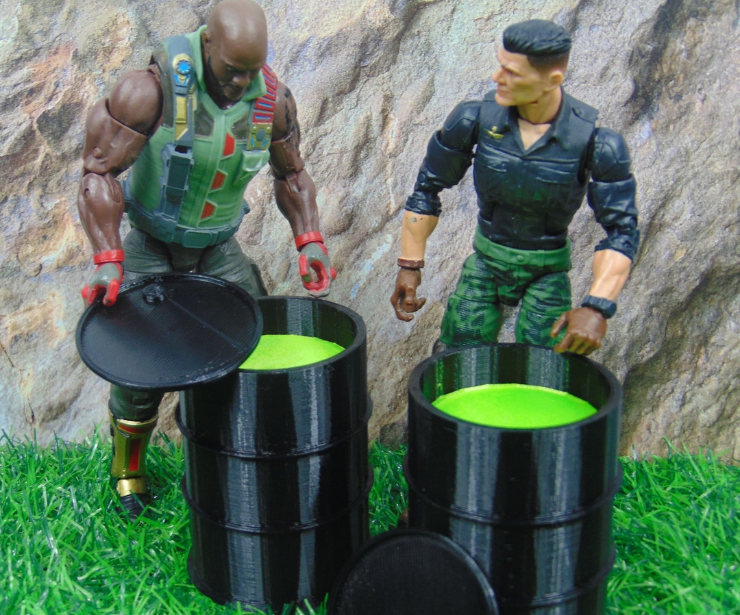 Custom 1:12 Scale Oil Drum Barrel With Radioactive Nuclear Waste Ooze ...
