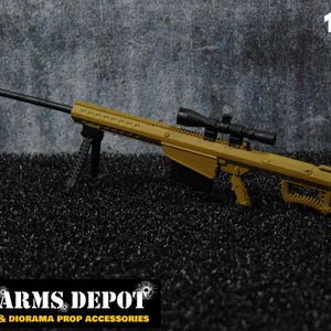 Custom 1:12 Scale 50 Cal Sniper Rifle Weapon Accessory for 6 Inch GI ...