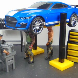 Custom Accessory 1:12 Scale for 6 Inch Figures Garage Auto Shop Car ...