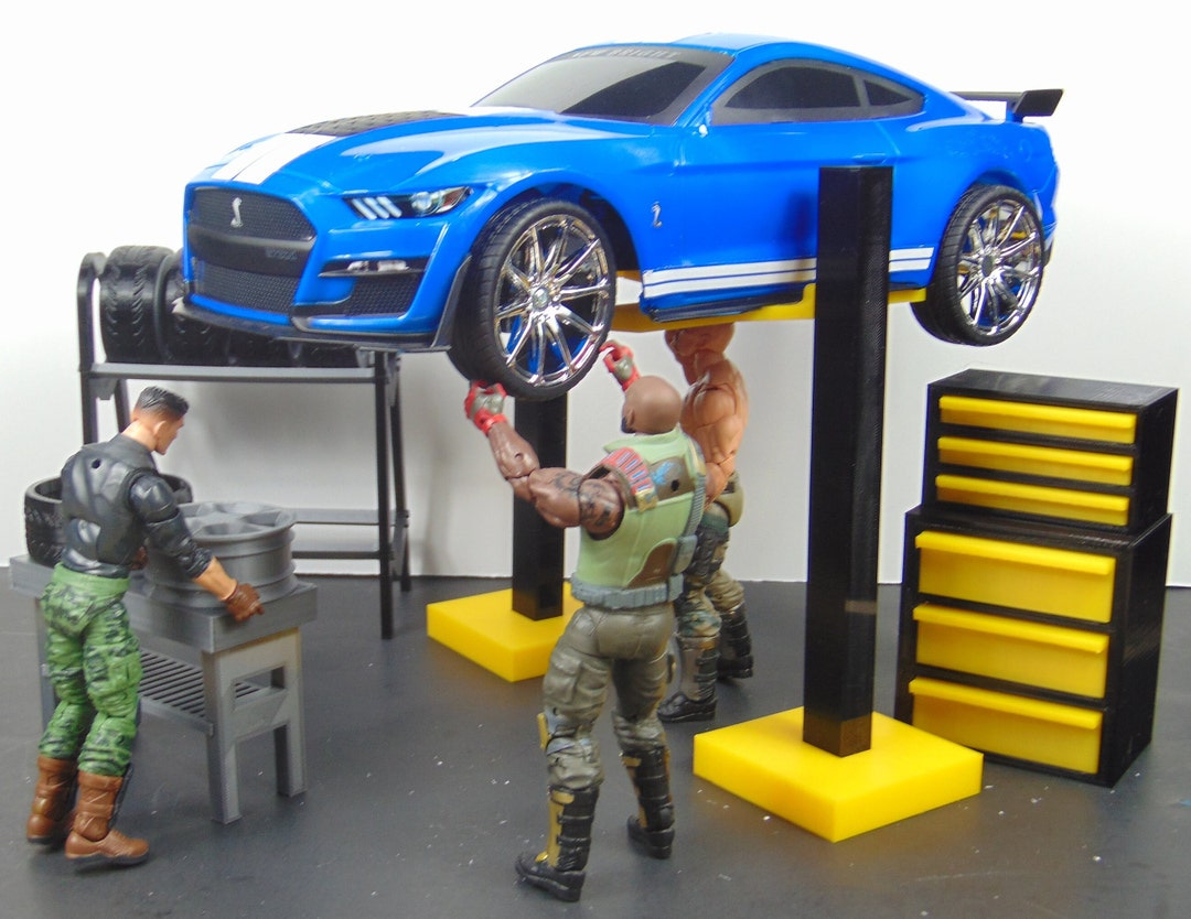 Custom Accessory 1:12 Scale for 6 Inch Figures Garage Auto Shop Car ...