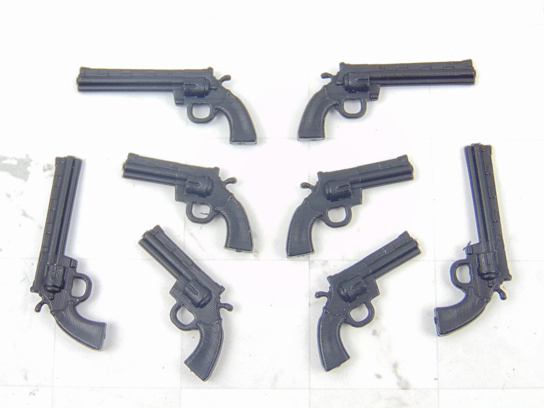 Custom 1:10 Scale Weapons Guns for 7 Figures Magnum Revolver 8pcs ...