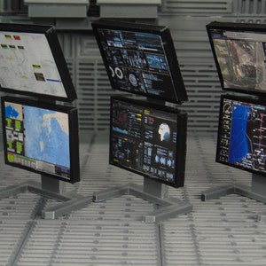 Custom 1/12 Scale Command Center Computer Station Diorama Set for 6" GI ...