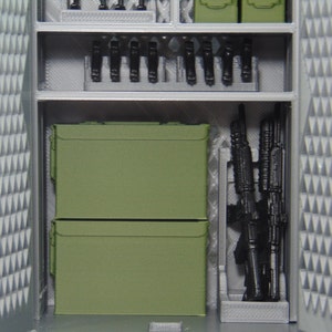 Custom Accessory 1:12 Scale for 6 Inch Action Figures Armory Locker ...
