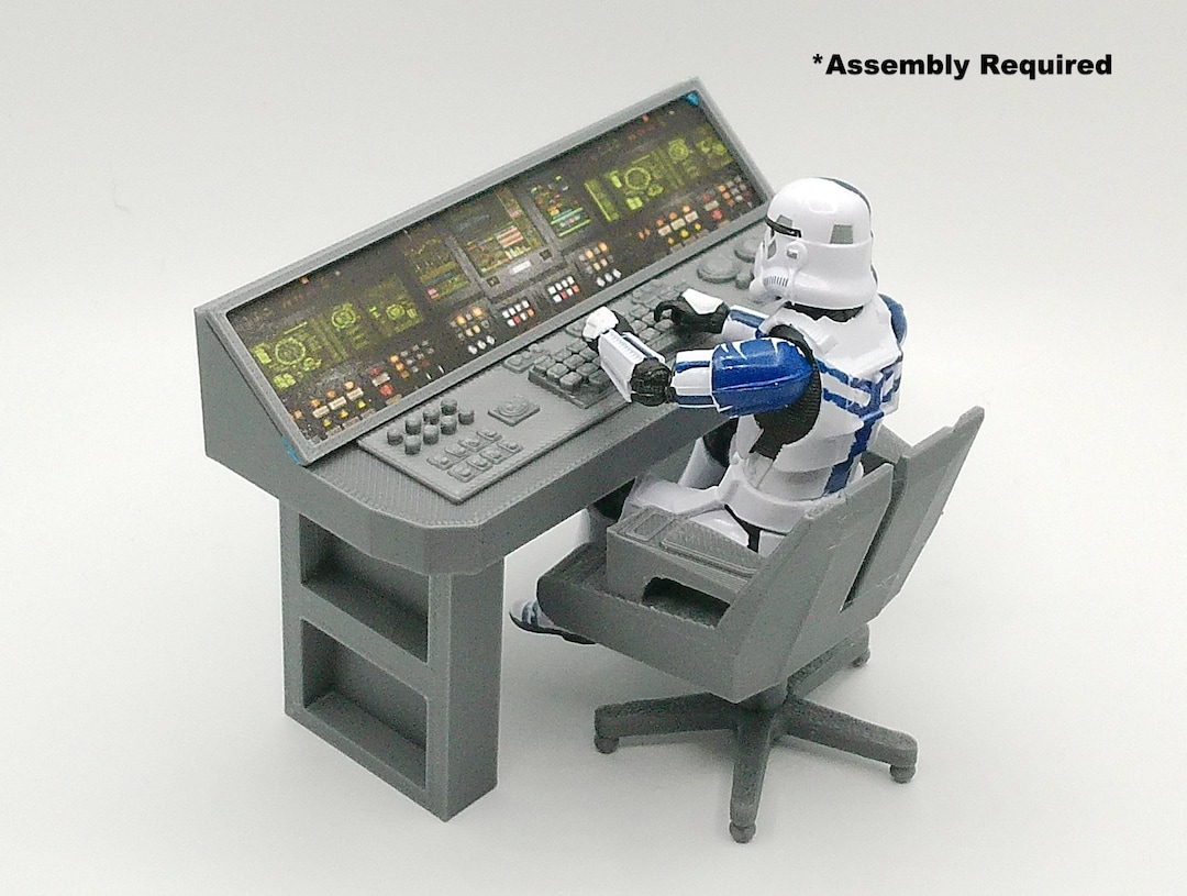 1:18 Scale Green Computer Display Diorama Set for 3.75" or 4" Star Wars ...