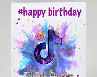 Granddaughter Tiktok Birthday Card - Etsy UK