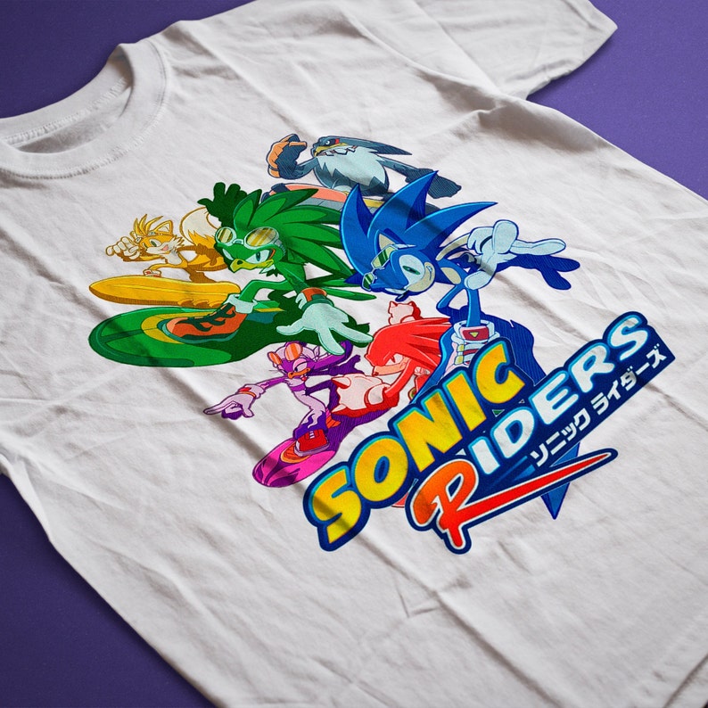 Hedgehog Japanese tshirt Sonic Riders shirt Japanese - Etsy España
