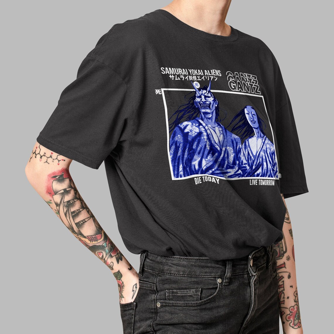 GANTZ Shirt, Anime Shirt, Japanese Streetwear - Etsy