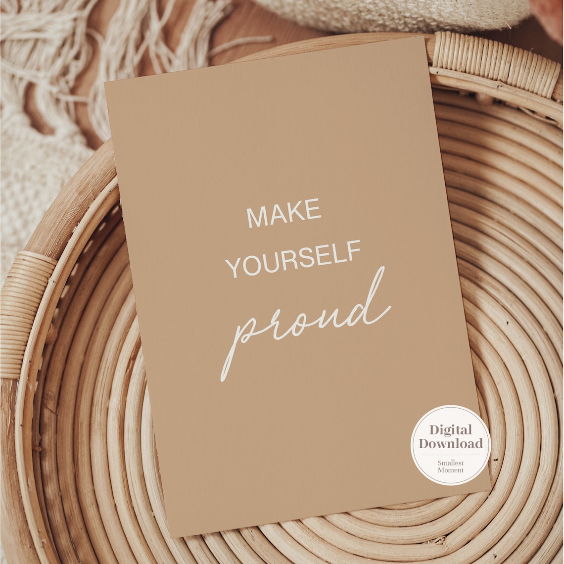 Make Yourself Proud Set of 3 Affirmations Wall Art Fall - Etsy