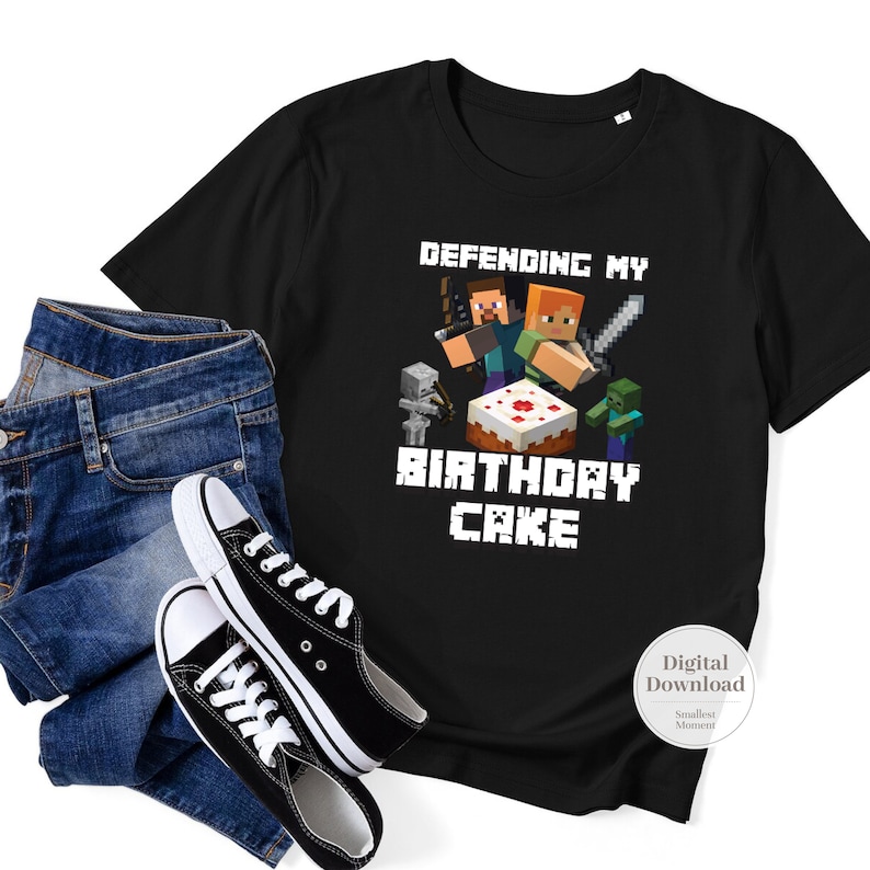 Minecraft PNG Clipart, Printable Minecraft Birthday Shirt Tumbler Mug ...