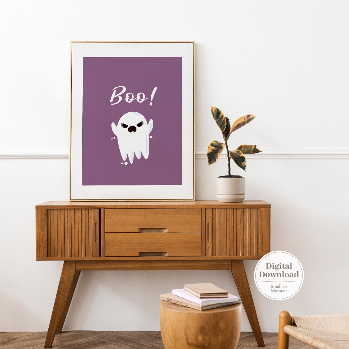 Boo Cute Ghost Decor Kids Halloween Wall Art Spooky - Etsy