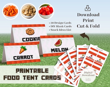 Minecraft Food Labels The Best Minecraft Party Food Ideas! Brownie