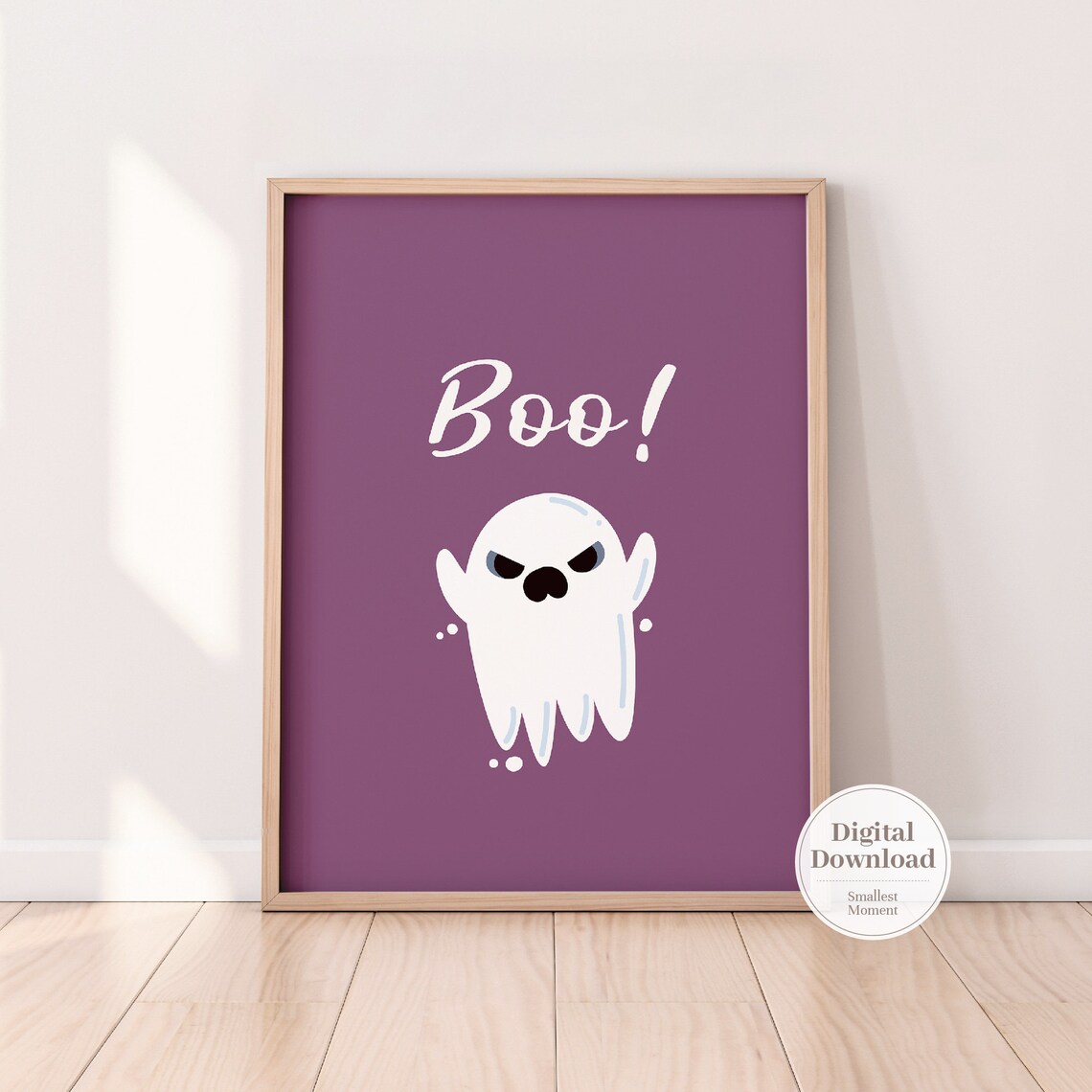 Boo Cute Ghost Decor Kids Halloween Wall Art Spooky - Etsy