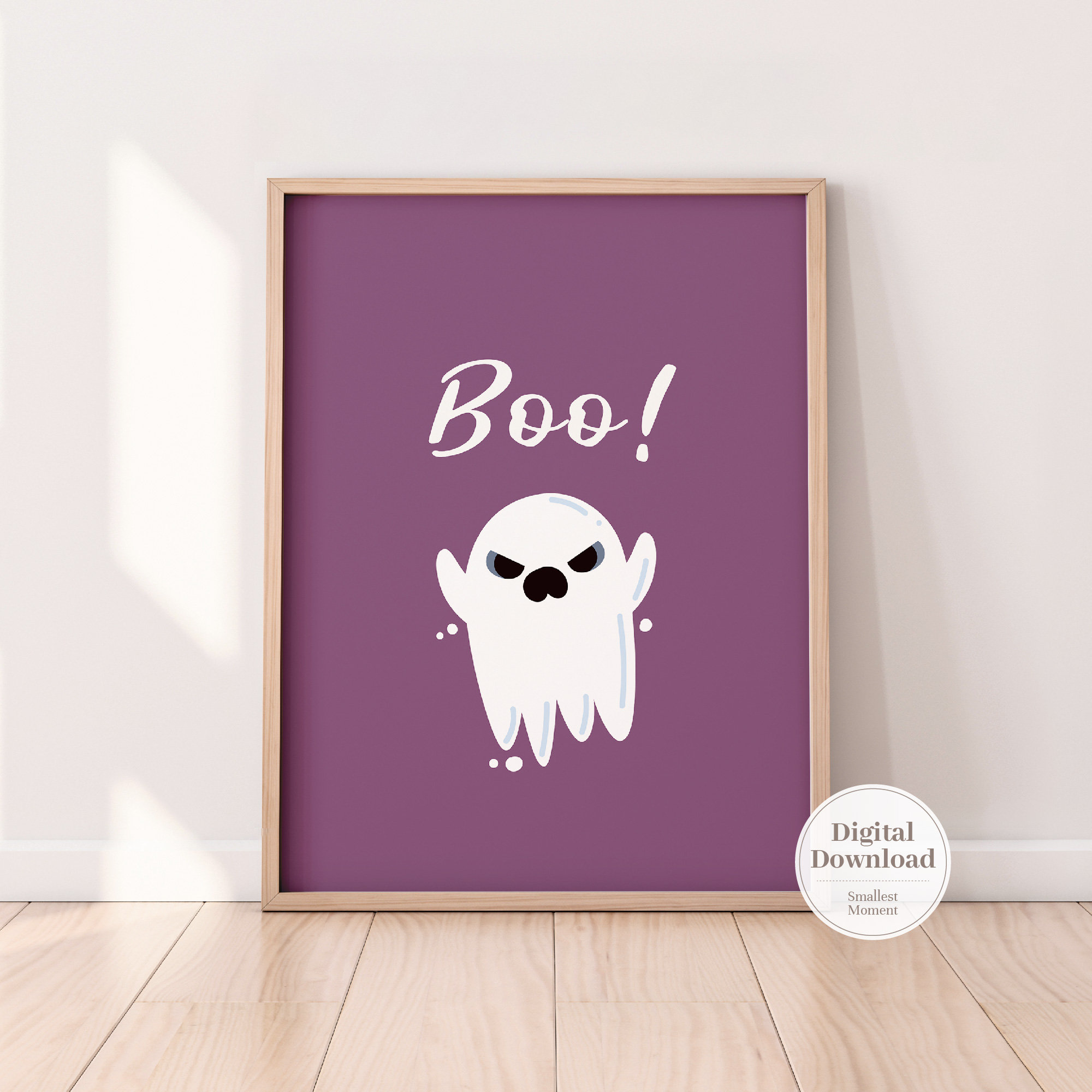 Boo Cute Ghost Decor Kids Halloween Wall Art Spooky - Etsy
