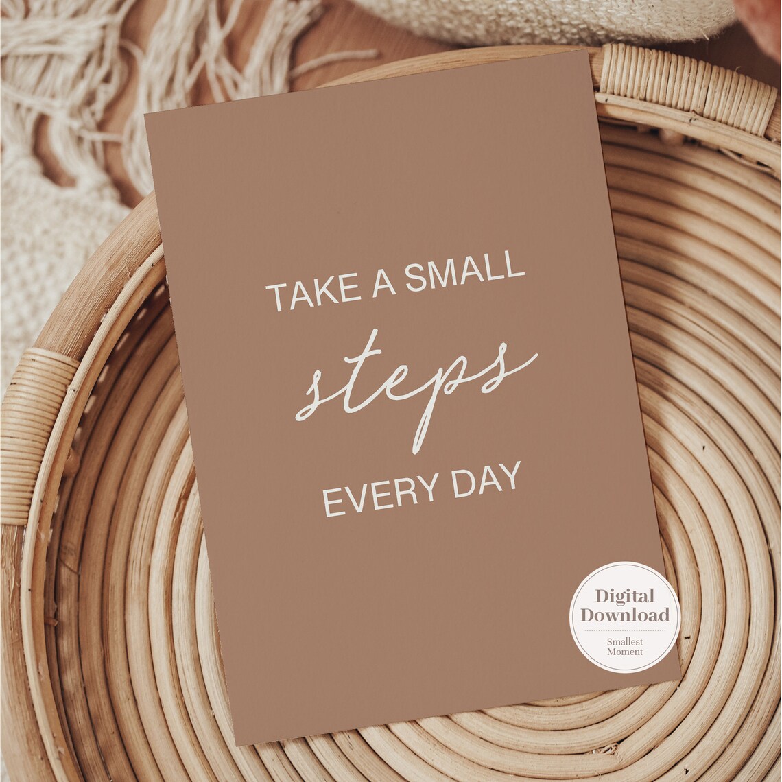 Take a Small Step Affirmations Wall Art Printable Decor - Etsy