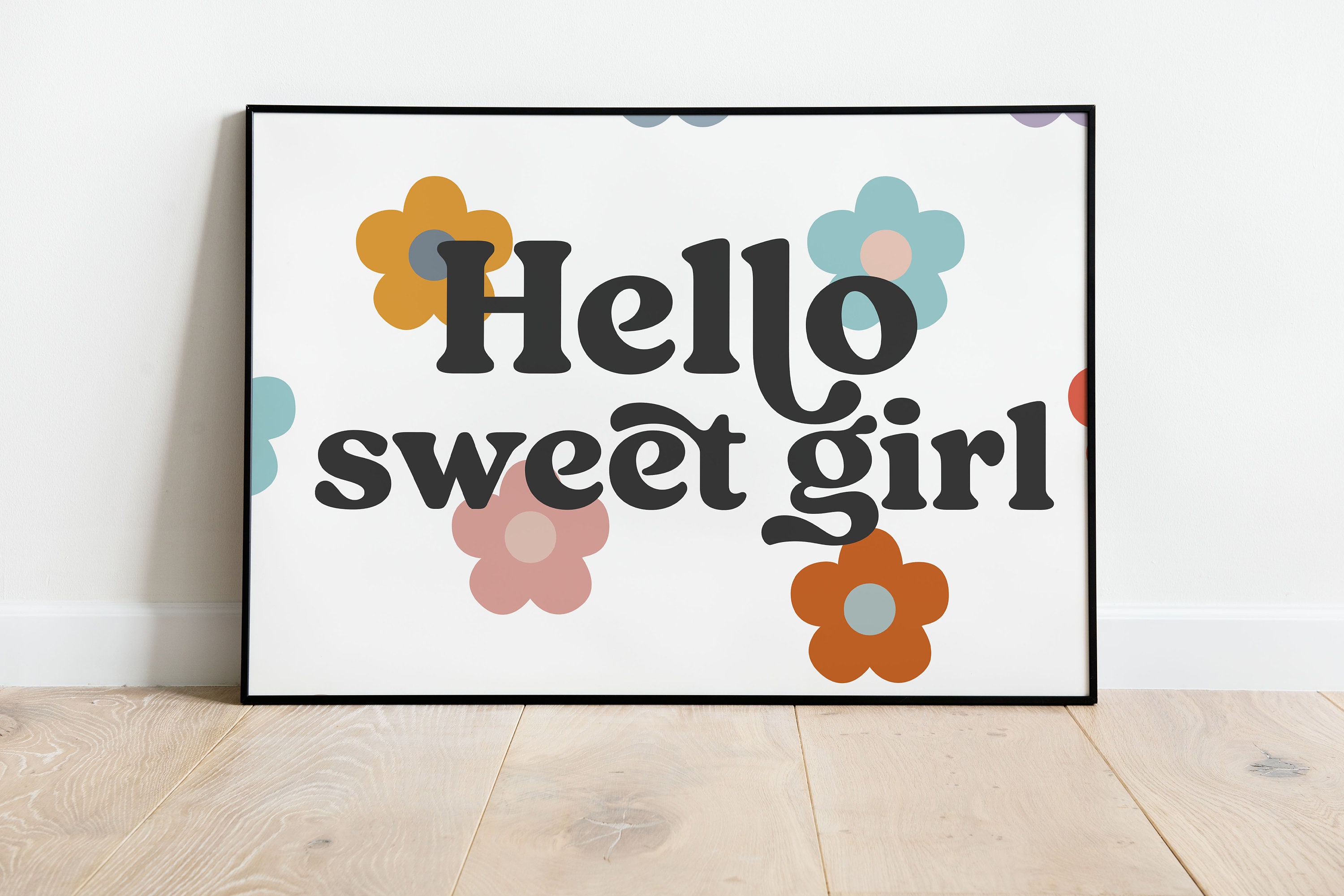 Hello Sweet Girl Printable Nursery Printable Digital Download Multiple ...