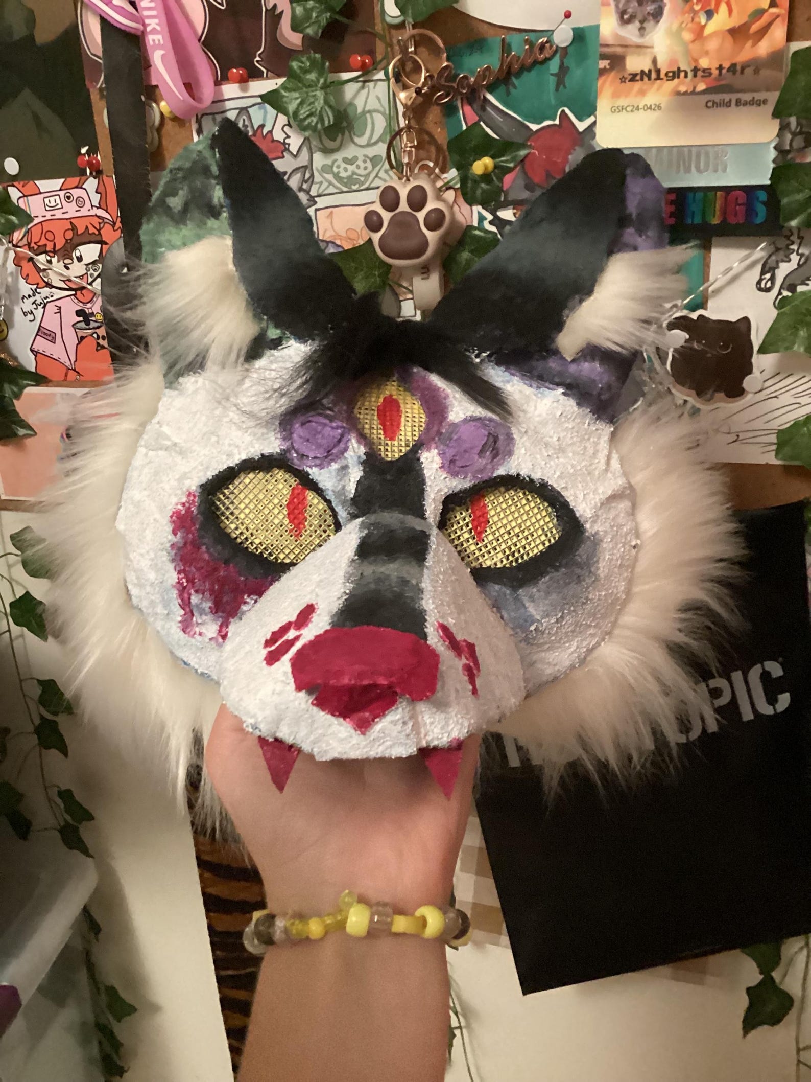 Beetlejuice Inspired Movie Therian Halloween Costume Mask - Etsy