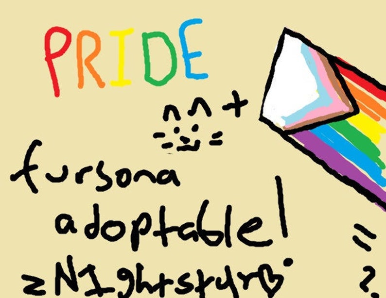 Pride Fursona Furry Adoptable LGBTQ - Etsy
