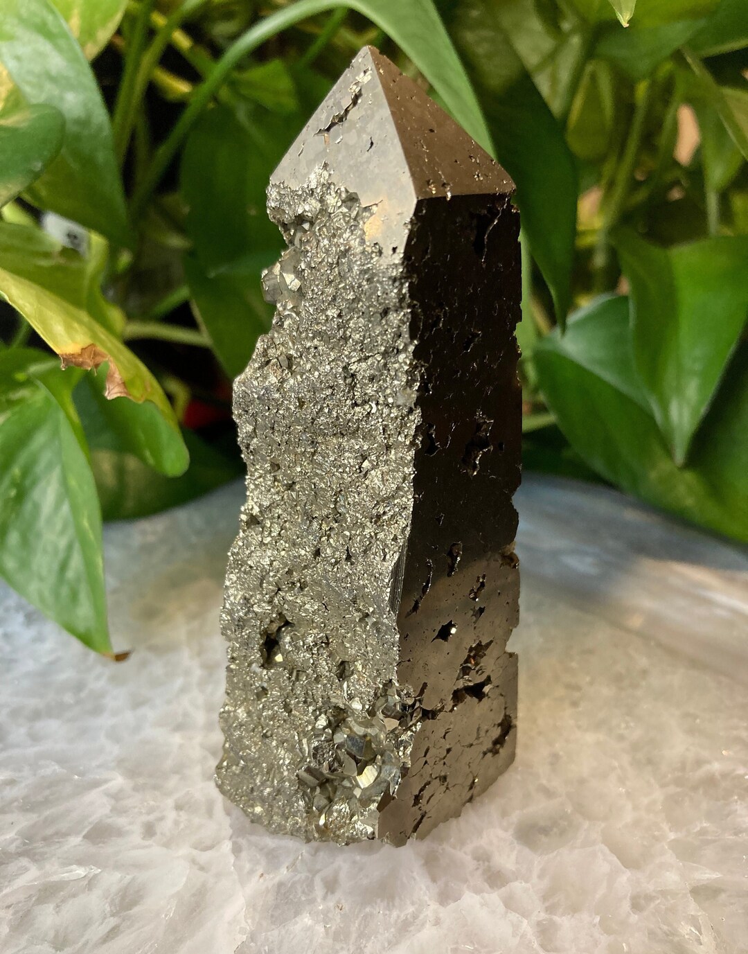 Pyrite Tower With Raw Edge Pyrite Tower Pyrite Fools Gold - Etsy