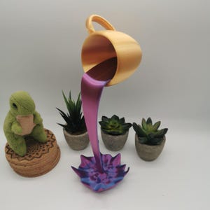 3D Printed Sculpture, Floating Coffee Cup, Mug, Creative Desk Decor ...