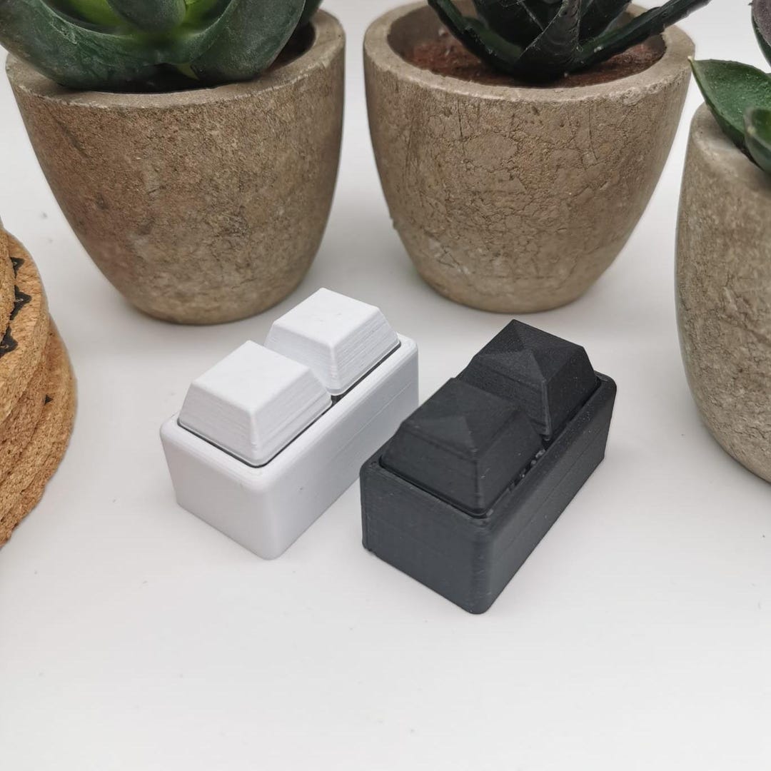 Two-key Clicky Mechanical Keyboard Fidget Anti-stress Toy Clicking ...