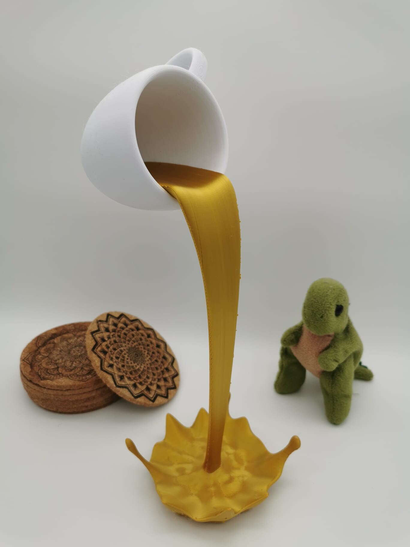 3D Printed Sculpture Floating Coffee Cup Mug Creative Desk - Etsy