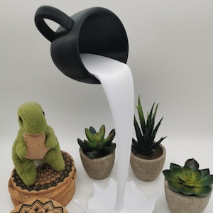 3D Printed Sculpture, Floating Coffee Cup, Mug, Creative Desk Decor ...
