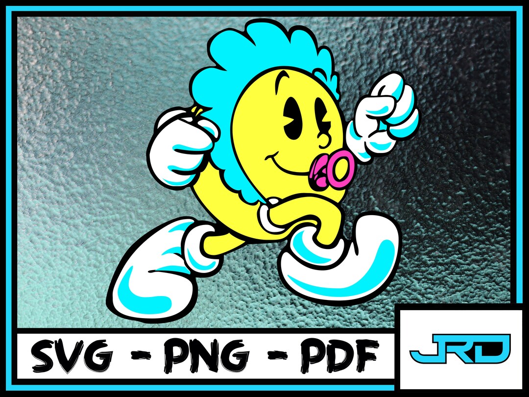 Pac-boy-baby Arcade-svg-pdf-png-digital Download - Etsy