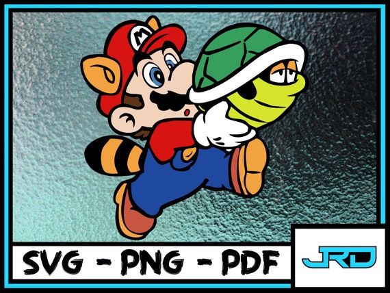 Mario With Shell-svg-pdf-png-digital Download - Etsy Australia