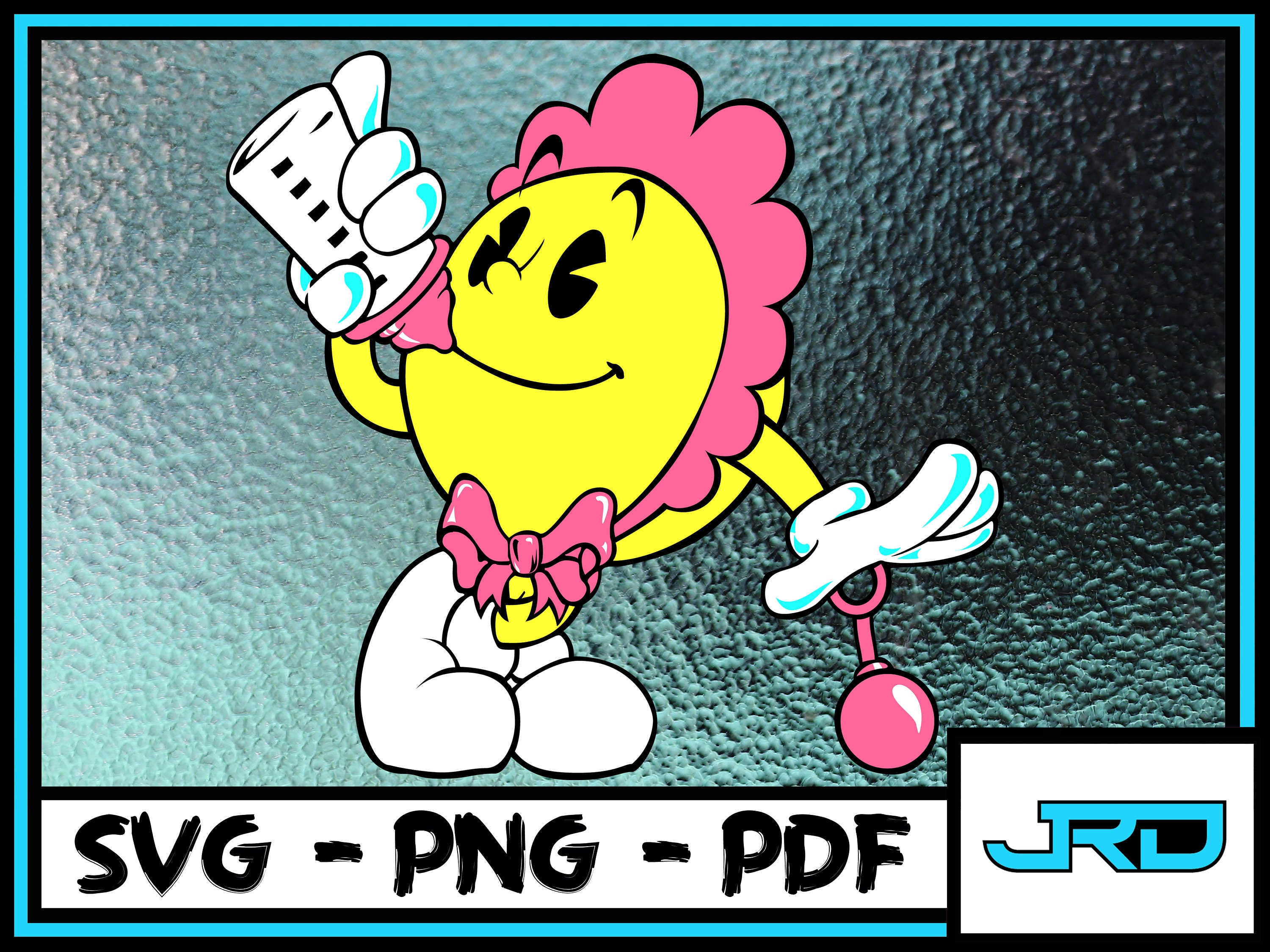 Pac-girl-baby Arcade-svg-pdf-png-digital Download - Etsy