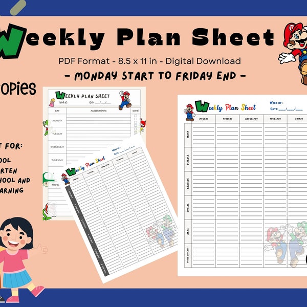 Daycare Teacher Planner - Etsy