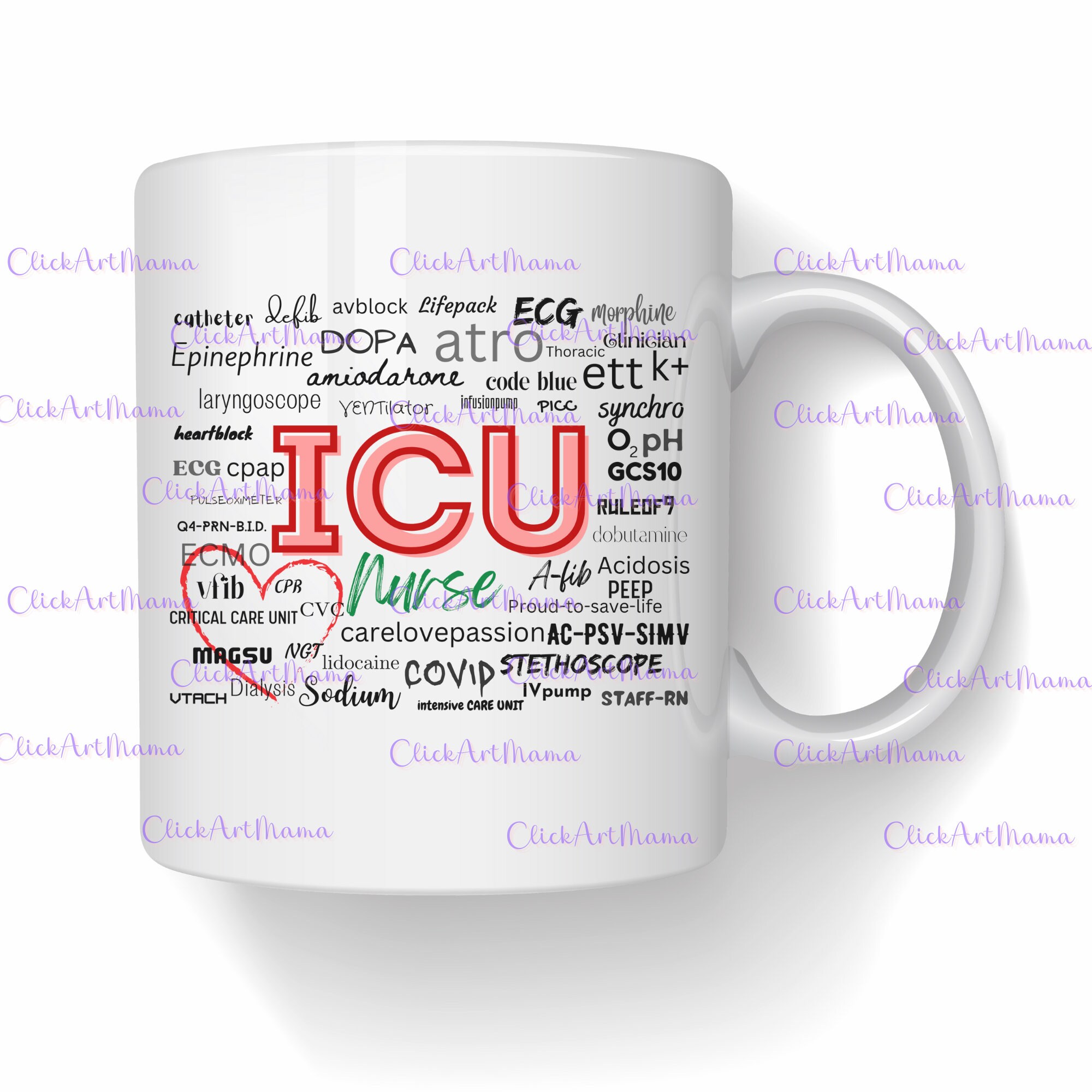 10 Designs ICU Nurse/critical Care Nurse SVG/PNG Bundle Emergency ...