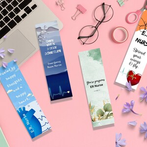Set of 10 ER Nurse Printable Bookmark, Emergency Room Nurse, Rn/lpn ...