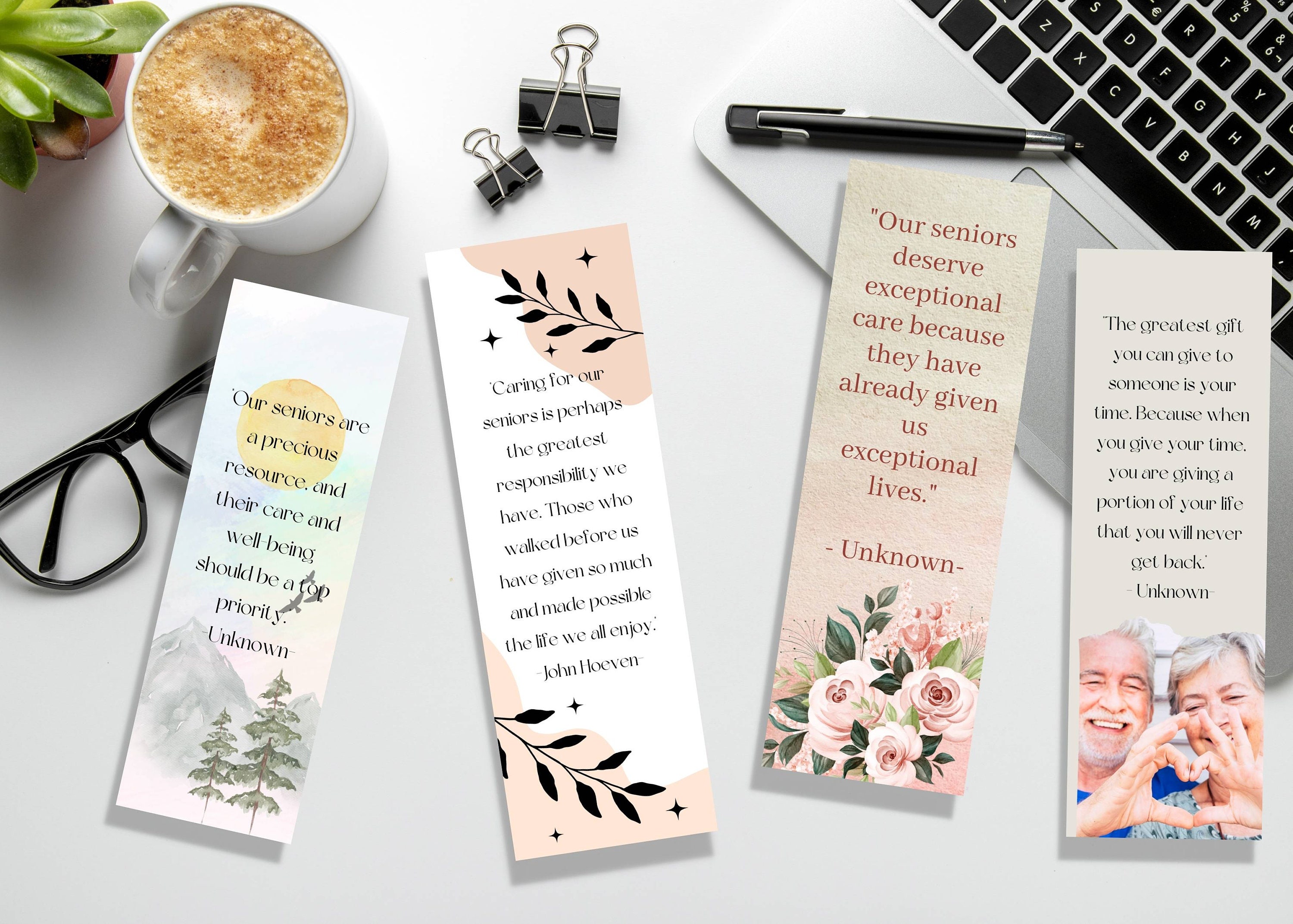Home Care Business 10 Printable Bookmark Bundle, Homecare Marketing ...