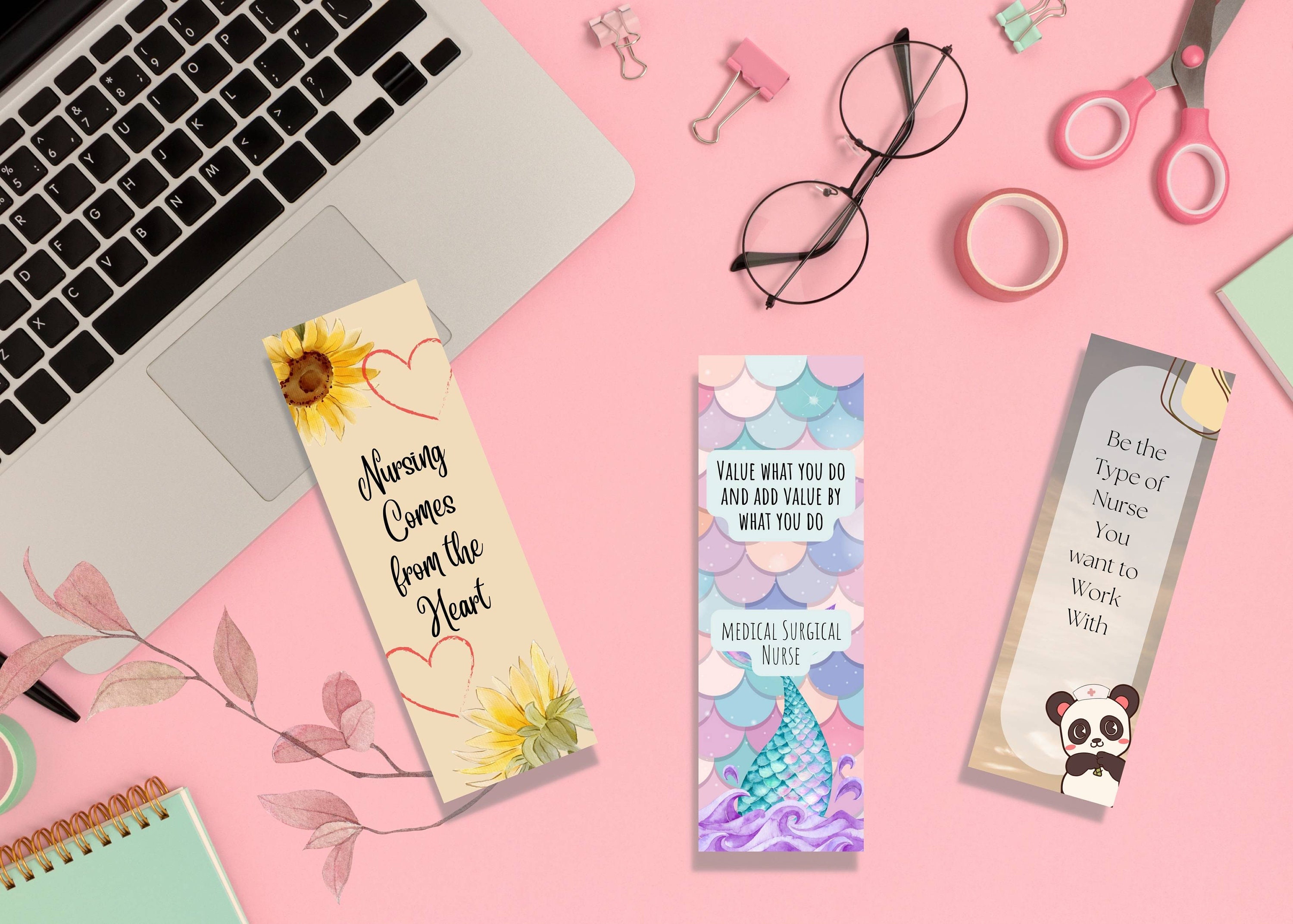 Set of 10 Med-surgical Nurse Printable Bookmark, Staff Nurse, Rn/lpn ...