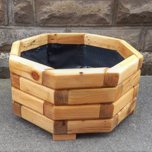 Large Octagonal Recycled Wood Planter (can Be Tailor-made Size to Suit ...
