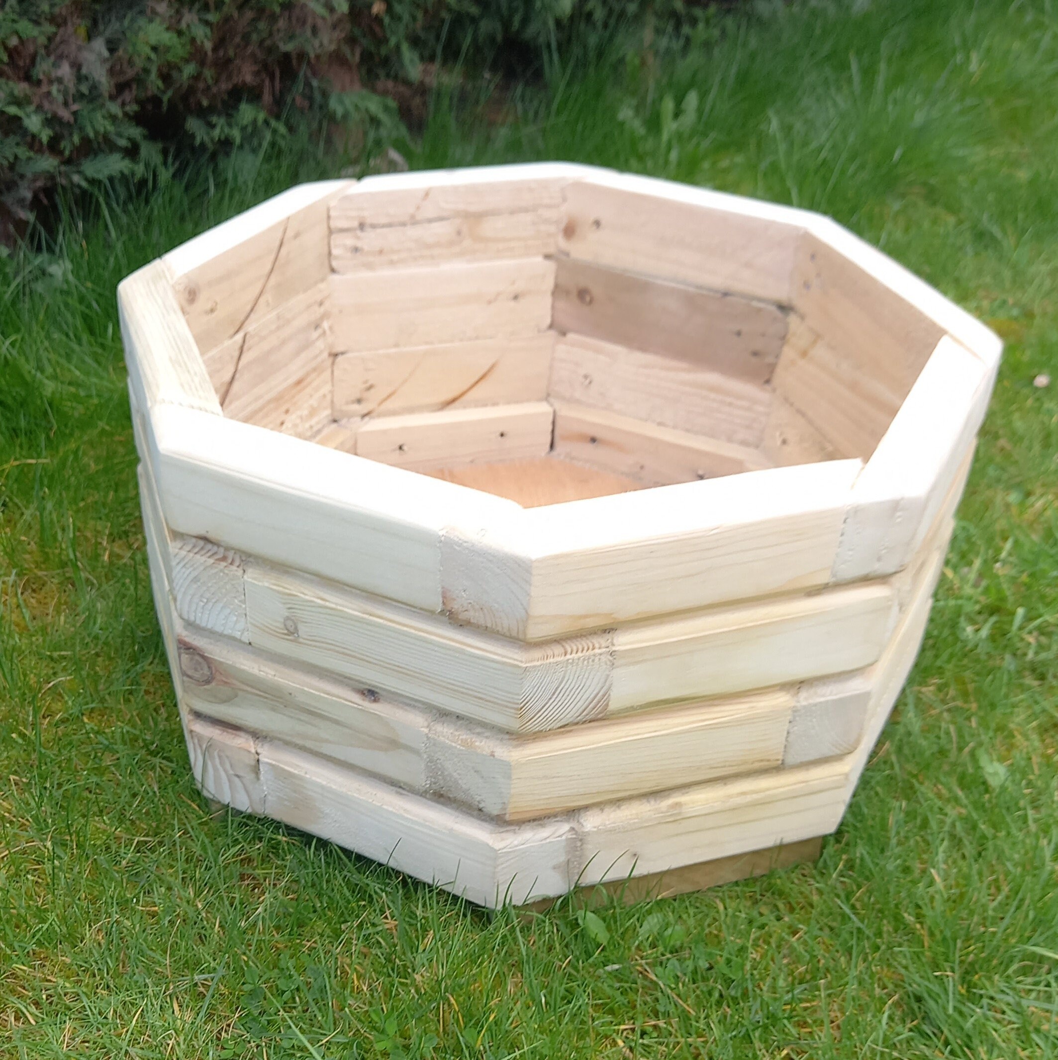 Large Octagonal Recycled Wood Planter can Be Tailor-made Size to Suit ...