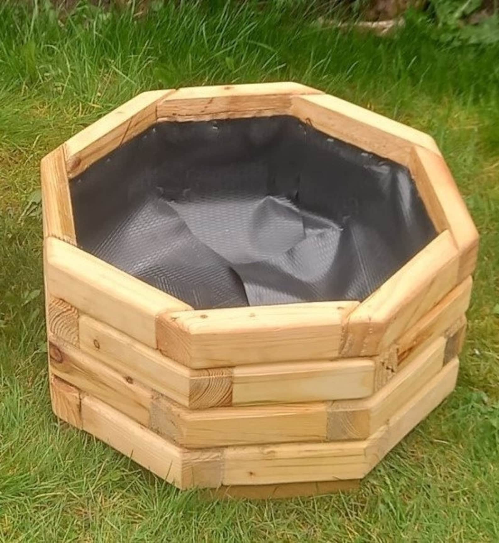 Large Octagonal Recycled Wood Planter can Be Tailor-made Size to Suit ...