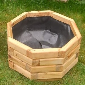 Large Octagonal Recycled Wood Planter (can Be Tailor-made Size to Suit ...