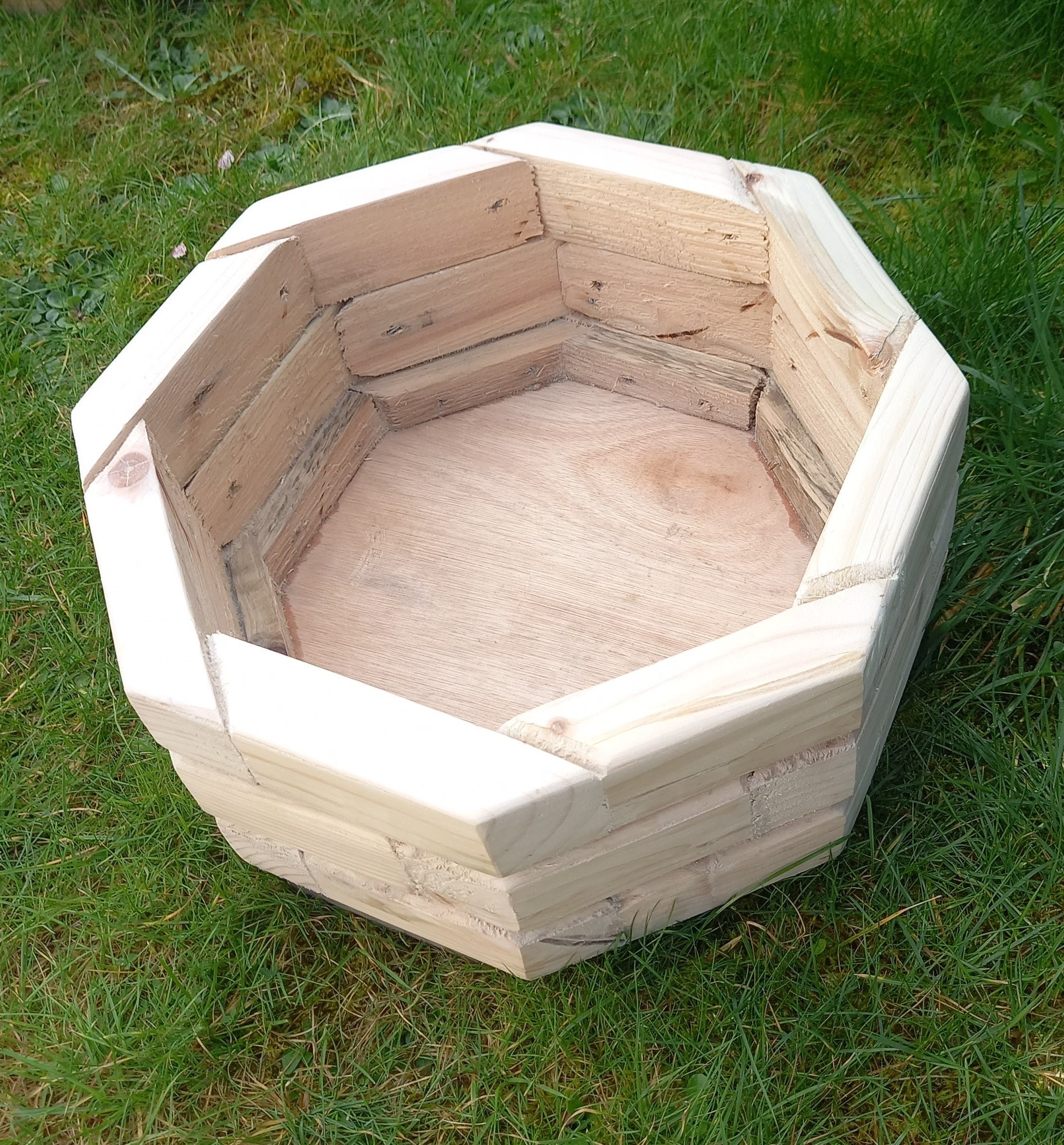 Large Octagonal Recycled Wood Planter can Be Tailor-made Size to Suit ...