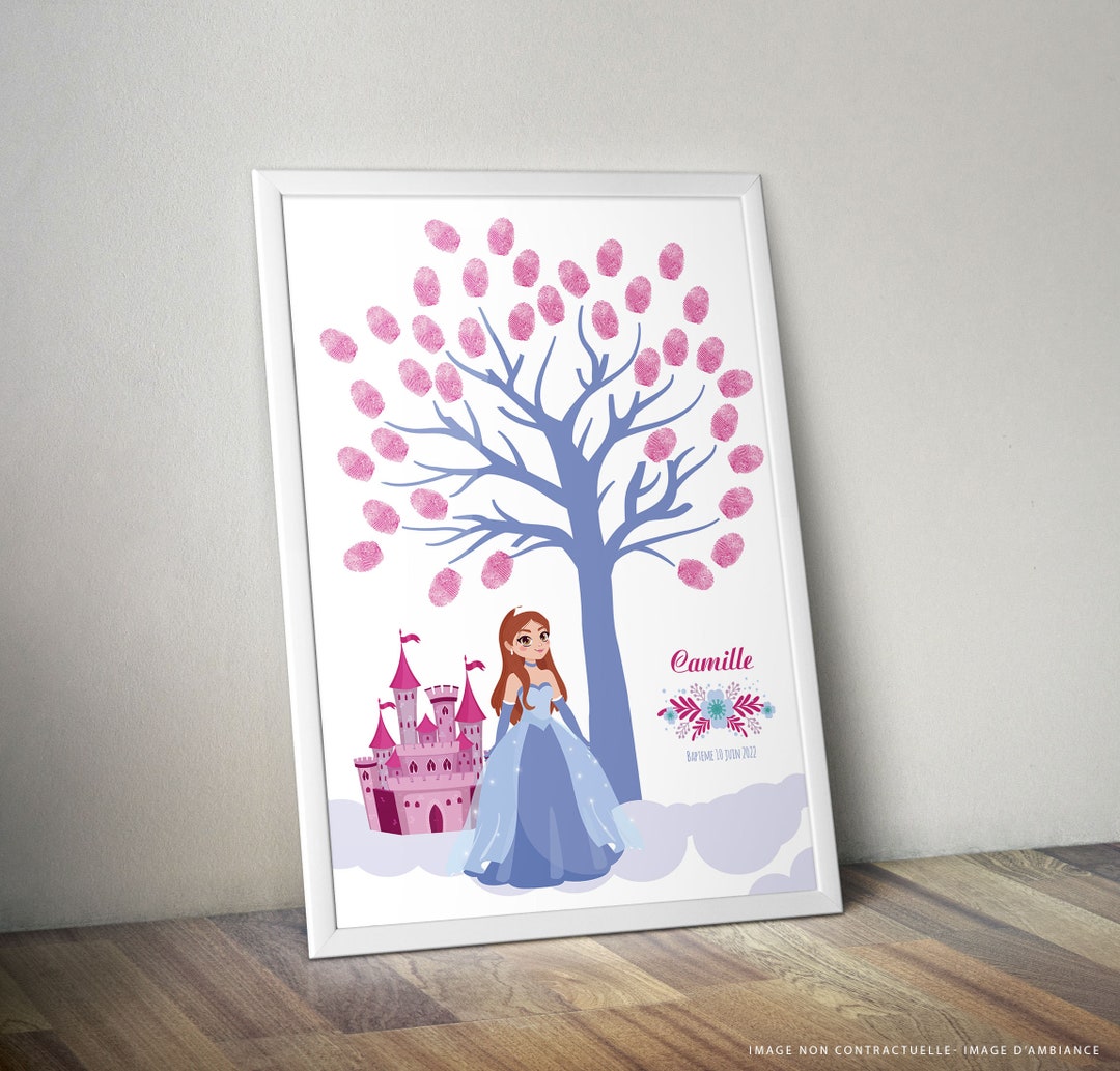 Pretty Princess Footprint Tree - Etsy