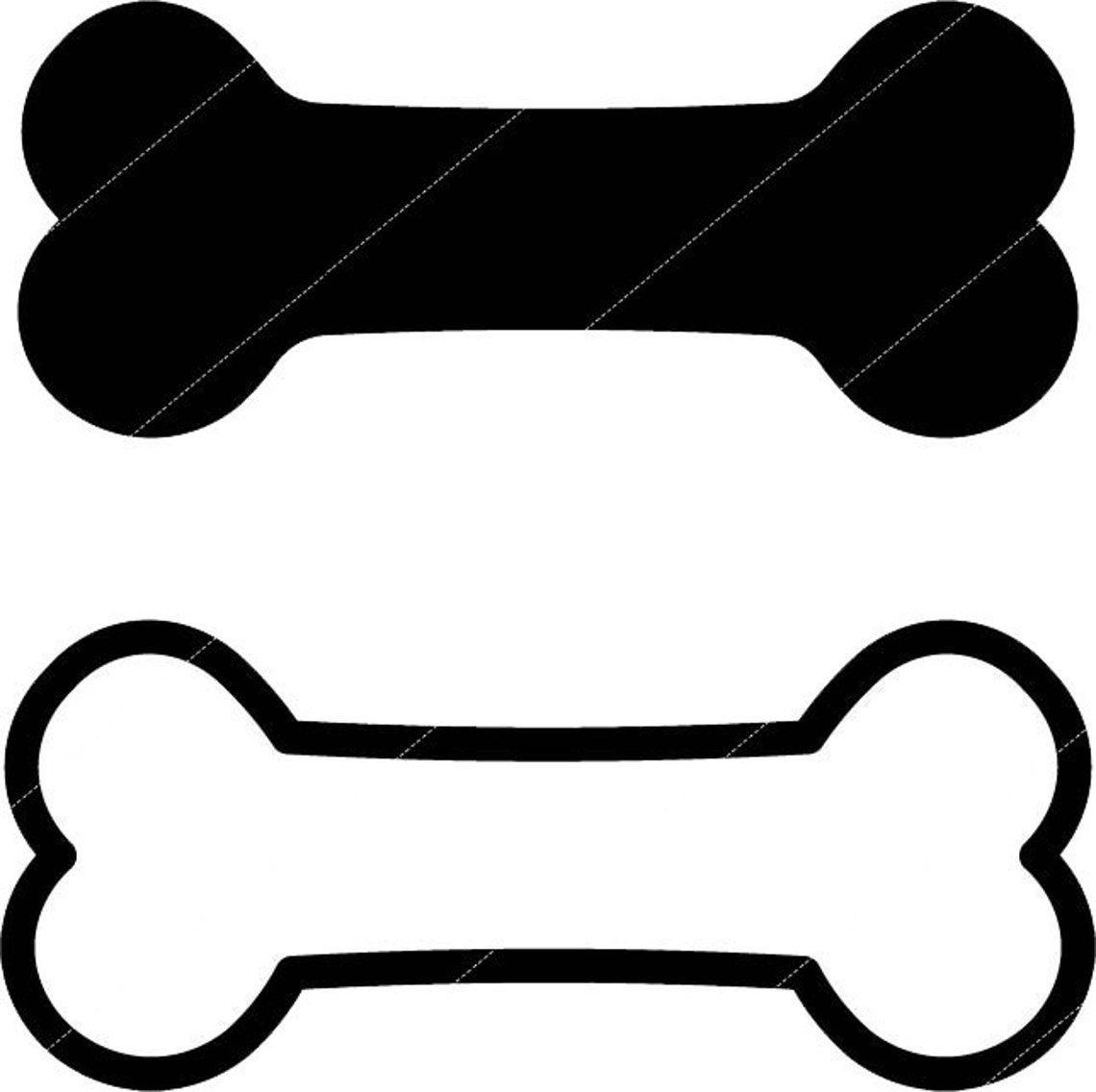Dog Bone Svg Dog Bone Digital Dog Bone Png Clip Art. Vector - Etsy UK