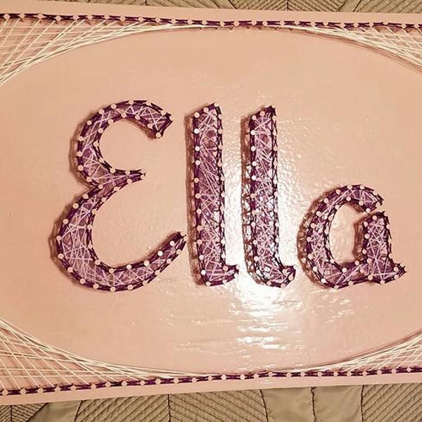 Name String Art - Etsy