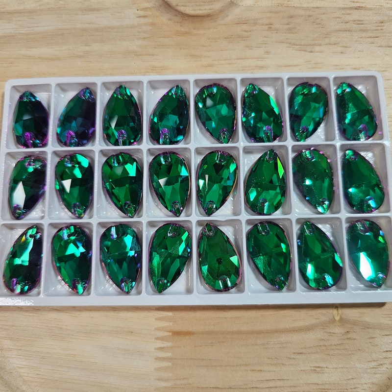 Green Teardrop - Etsy