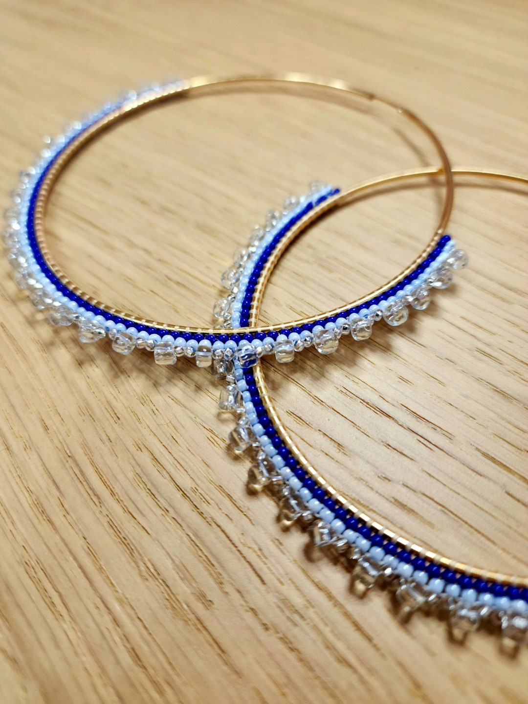 Bluey Monster Hoops/ 4 Inches 14kgold Plated - Etsy