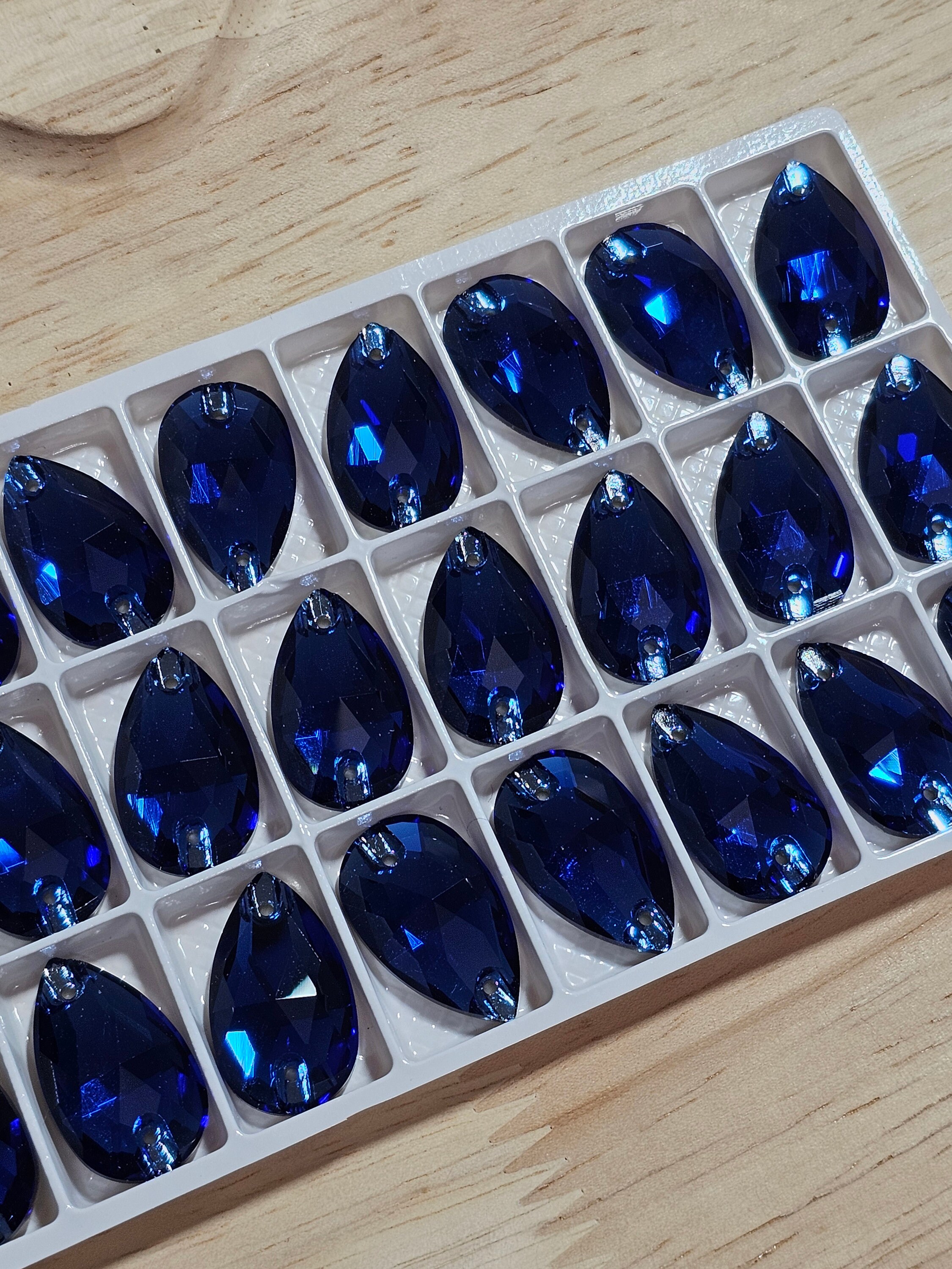 Sapphire K9 AAAA Quality Crystal/teardrop/flatback/sew On - Etsy