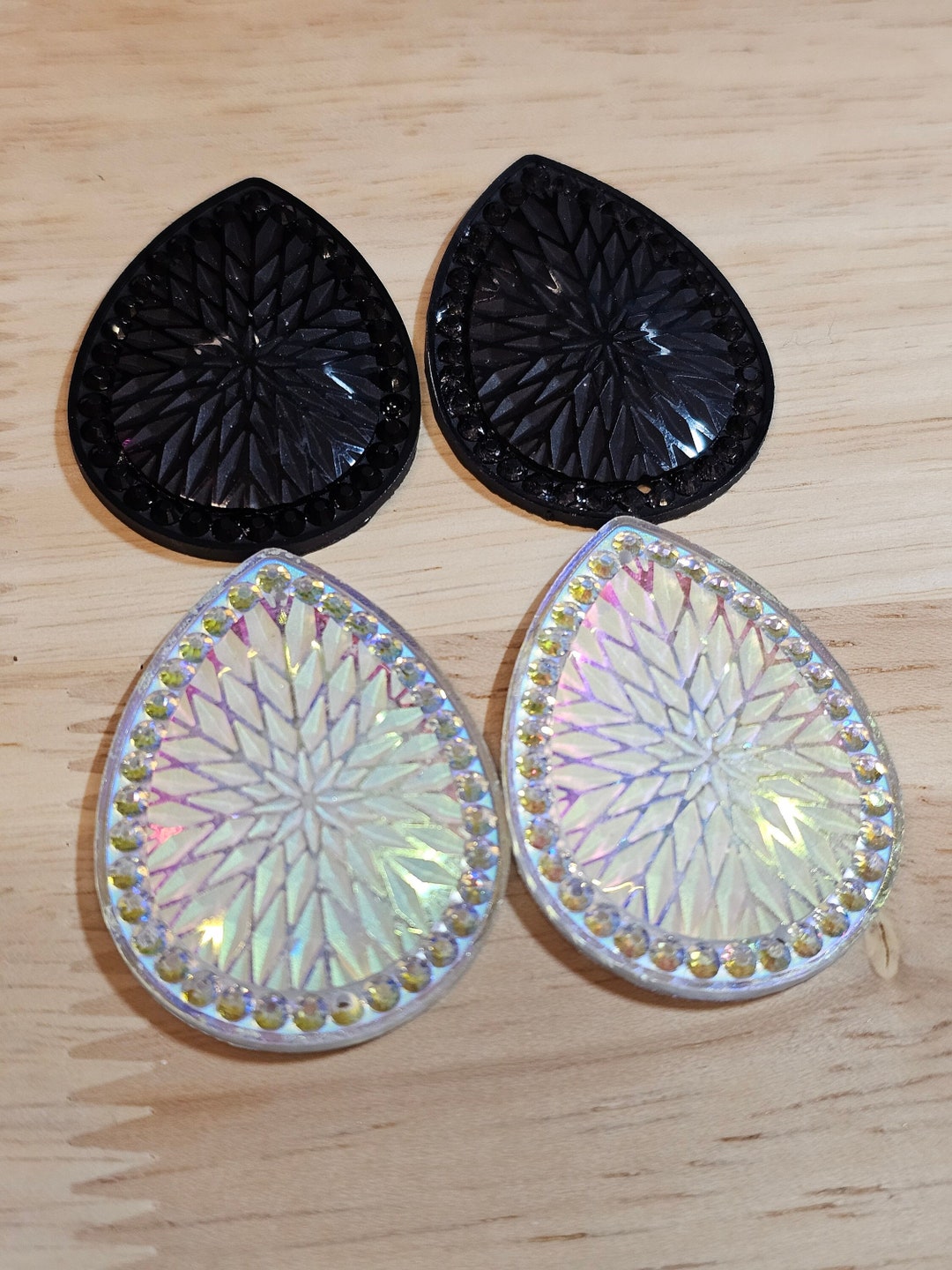 Teardrop Resin Cabochon/flatback/beadwork/sew On/scrapbooking ...