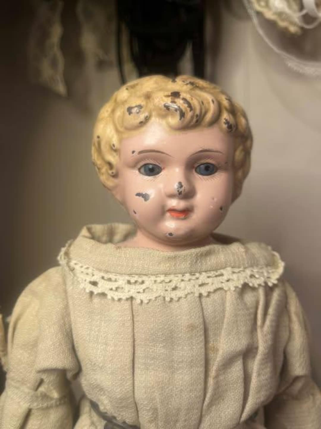 Antique Tin Minerva Doll, Made in Germany - Glass Eyes - Etsy