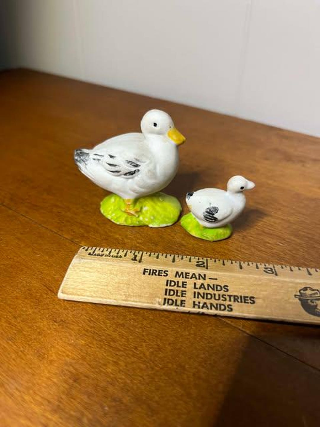 Made in Japan Bisque Duck With Baby Duckling Figure~ - Etsy