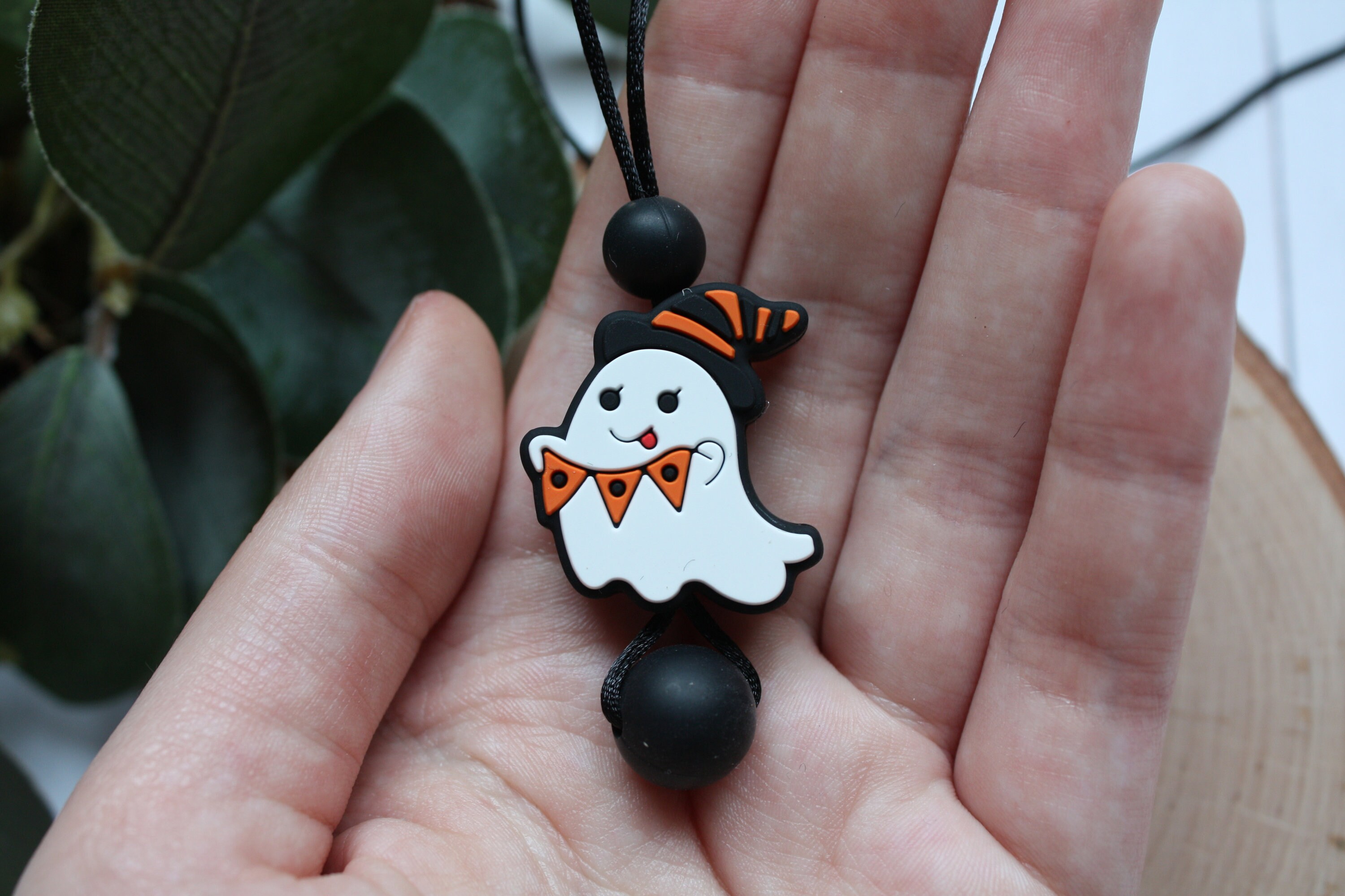 Ghost Fidget Necklace Stim Necklace Sensory Necklace - Etsy