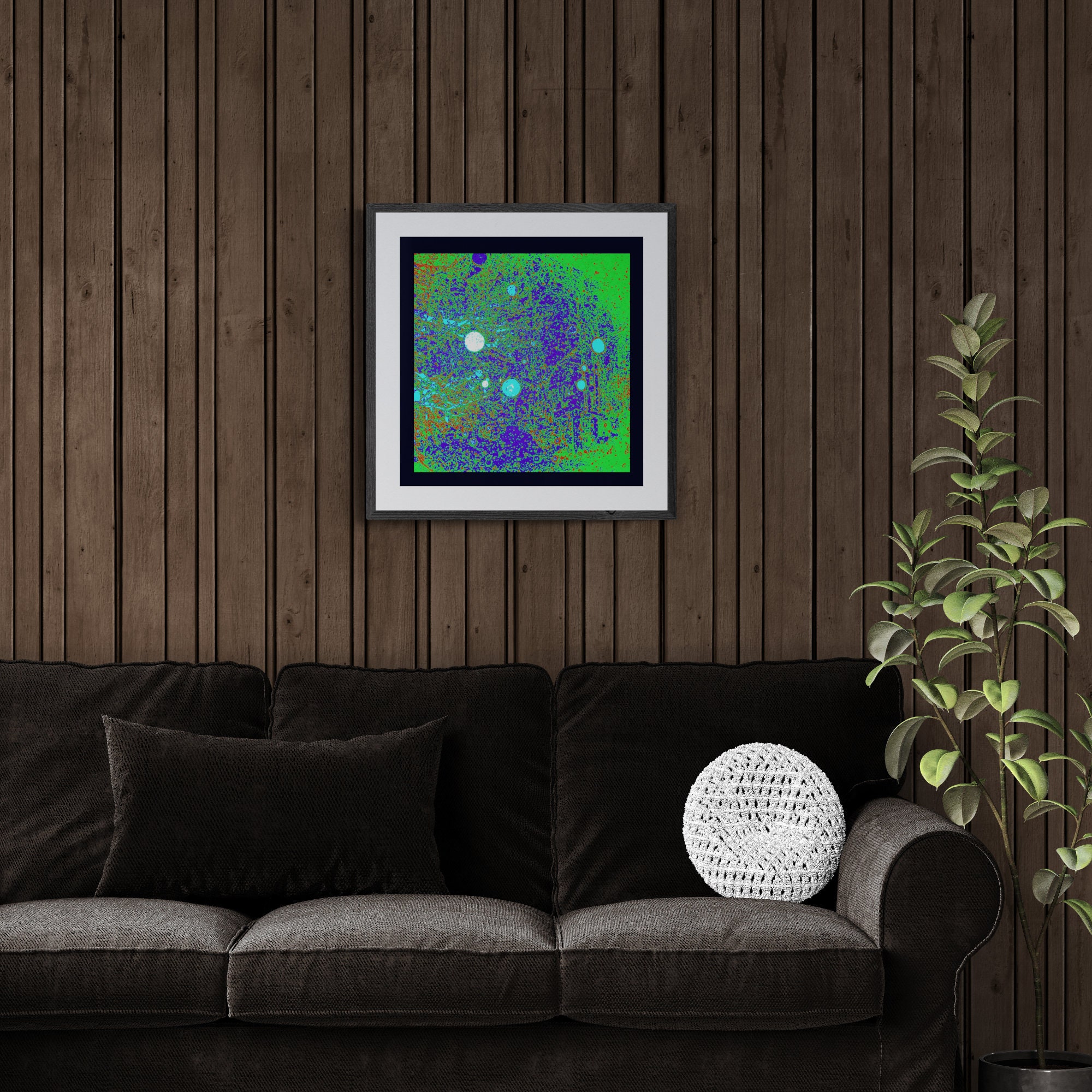 Midnight Orbs in My Yard Mystical Digital Art Whimsical Nursery Décor ...